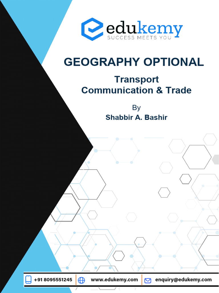 10 - Transport Communication and Trade Booklet Final | PDF | Transport