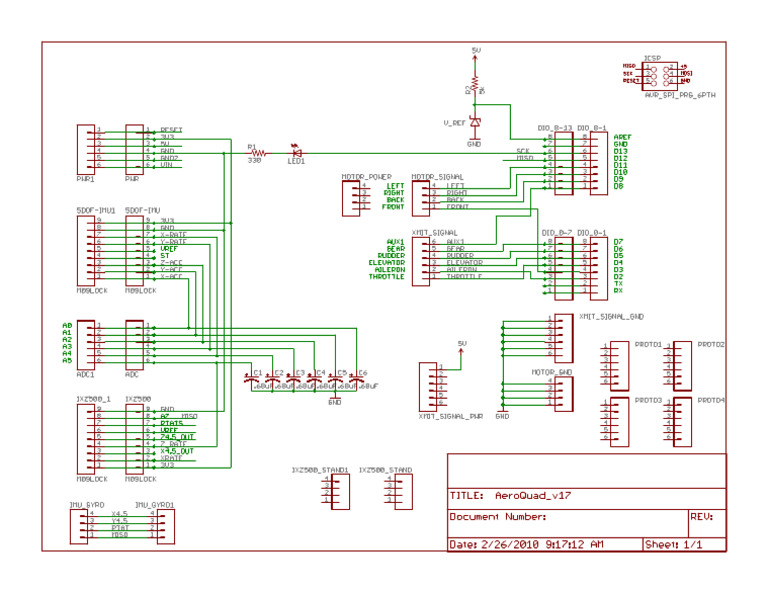 AeroQuad v17 Schematic | PDF