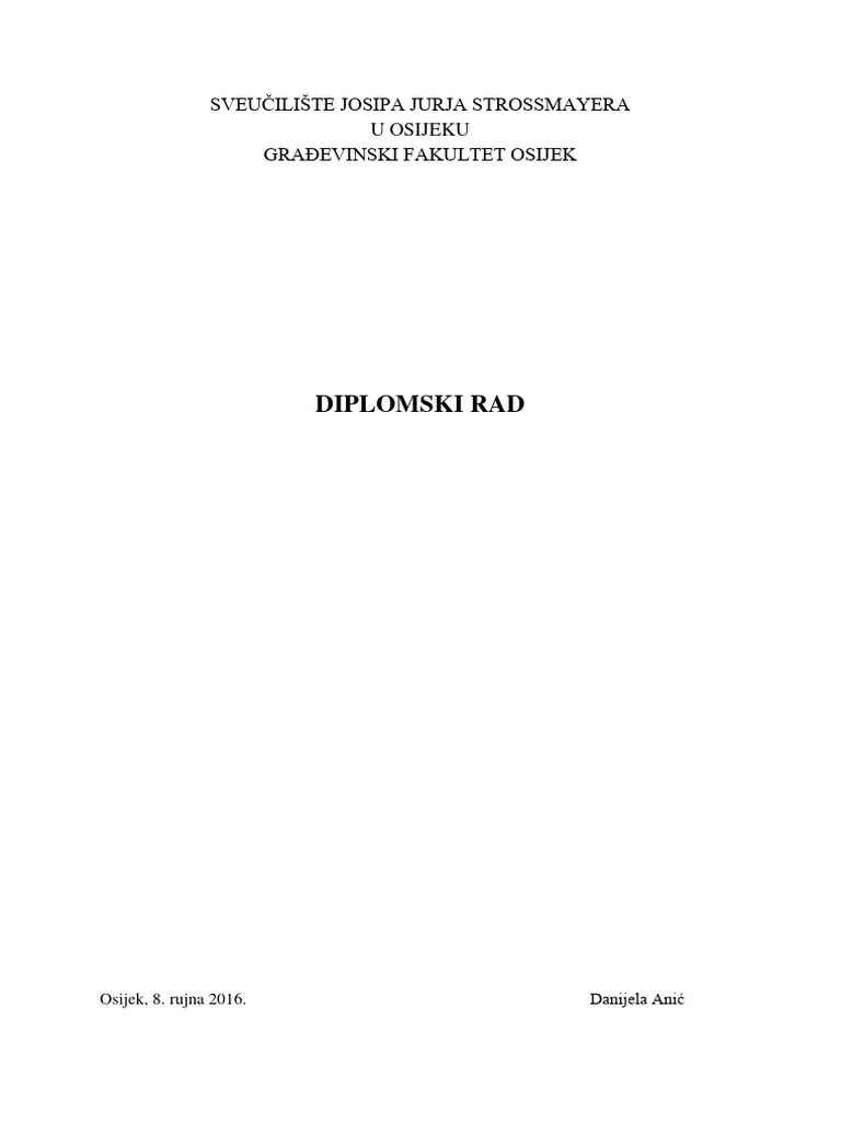Anic Danijela Gfos 2016 Diplo Sveuc | PDF