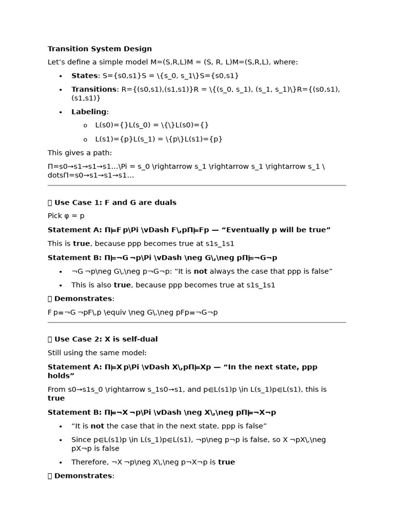 Transition System Design | PDF