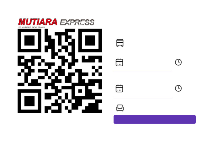 Tiket-BOOK202405ObUudQliXBUa1oat (Mutiara Express) | PDF