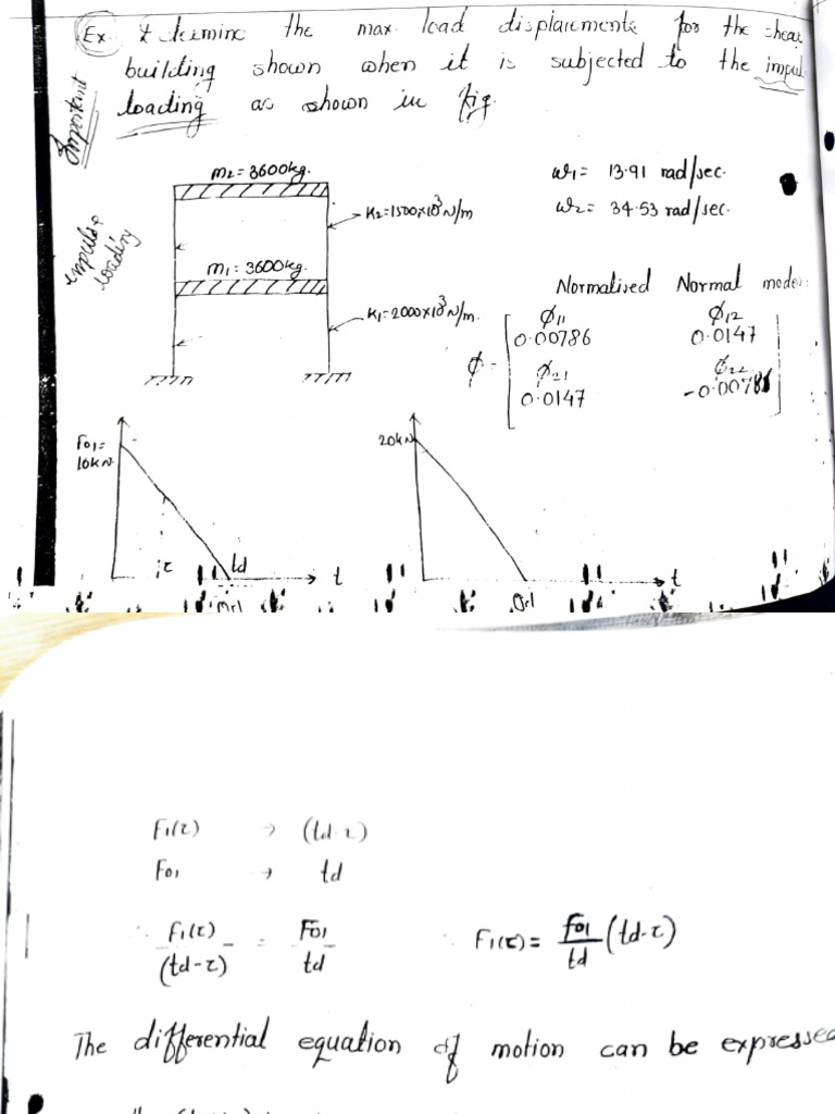 Maximum Load Displacement With Impulse Loading Numerical | PDF
