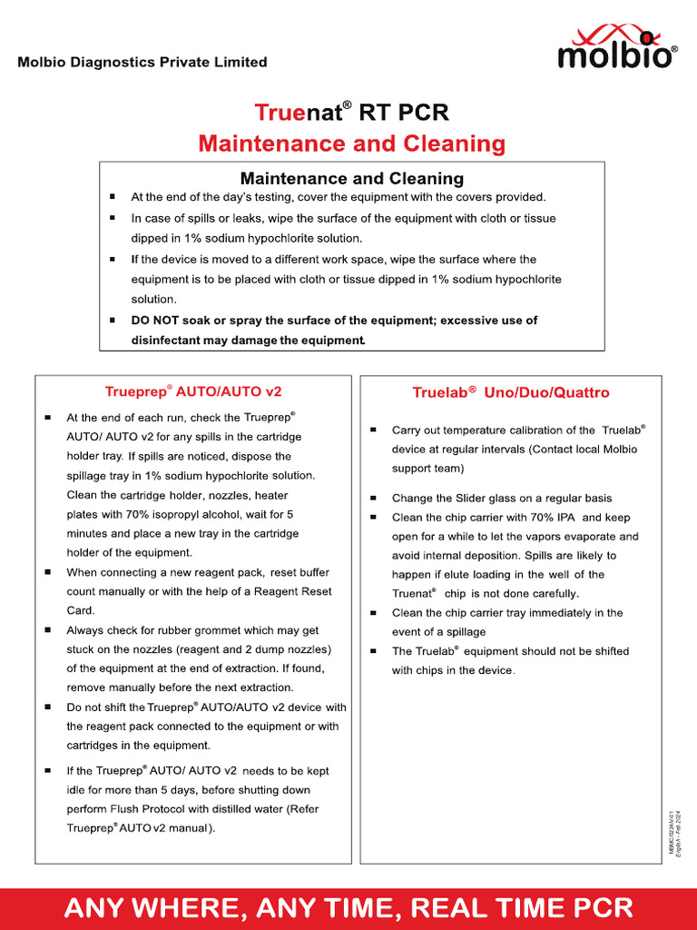 Truenat Cleaning & Maintenance Poster v-01 | PDF