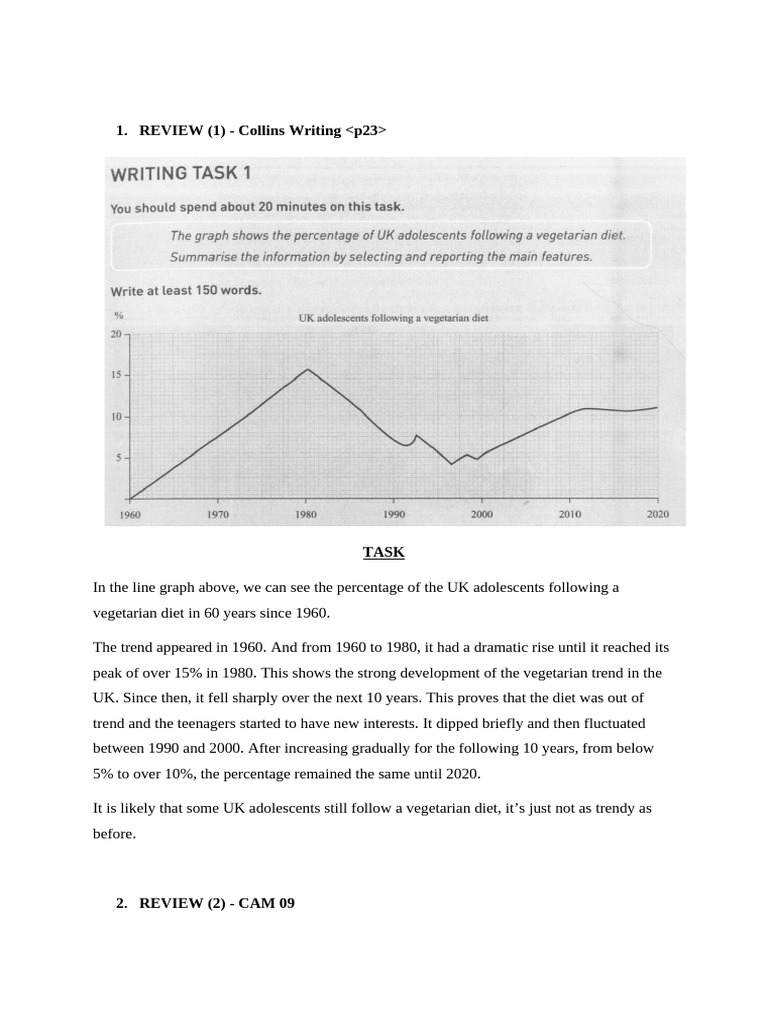 Writing Task 1 (Line Graphs) | PDF