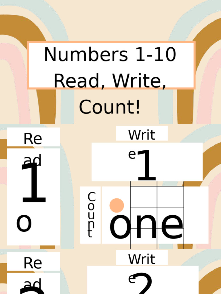 Counting and Writing Math | PDF