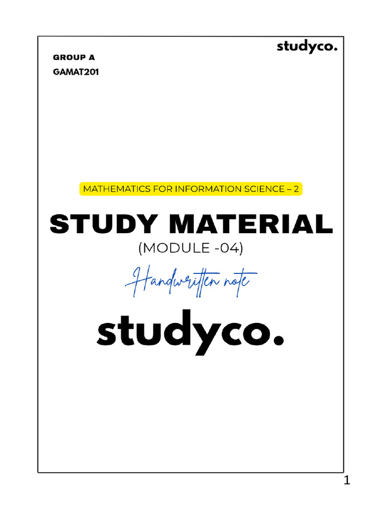 Maths Module4.pdf - 20250501 - 181829 - 0000 | PDF