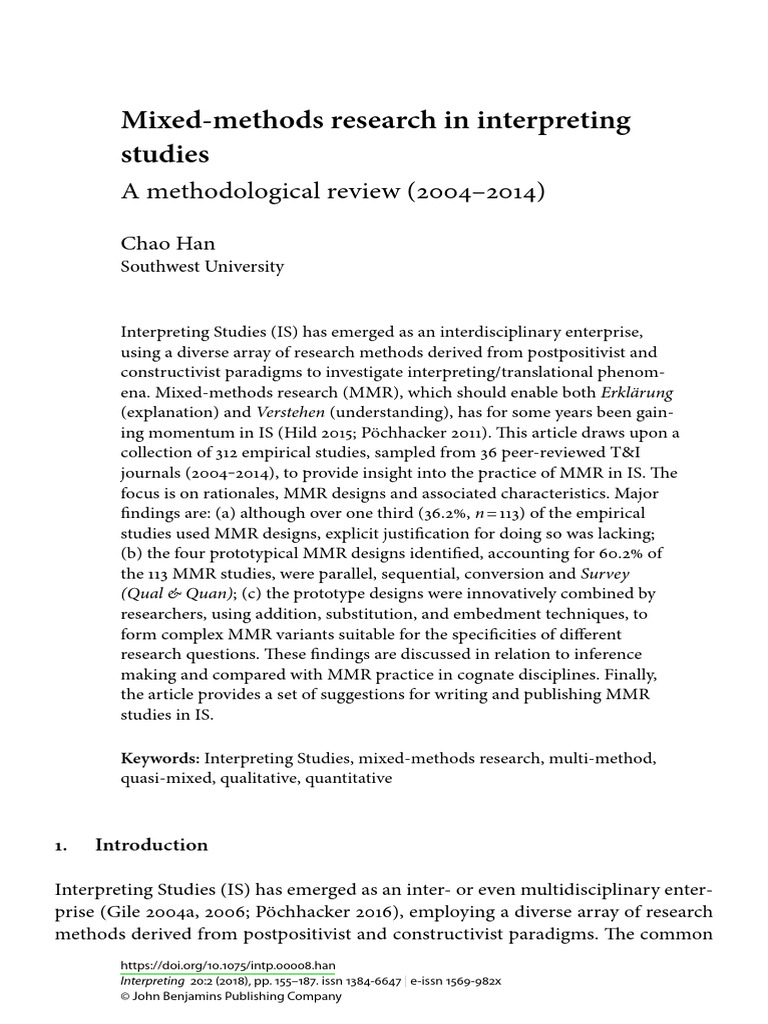 Methods in Interpreting Research | PDF | Qualitative Research | Procedural Knowledge