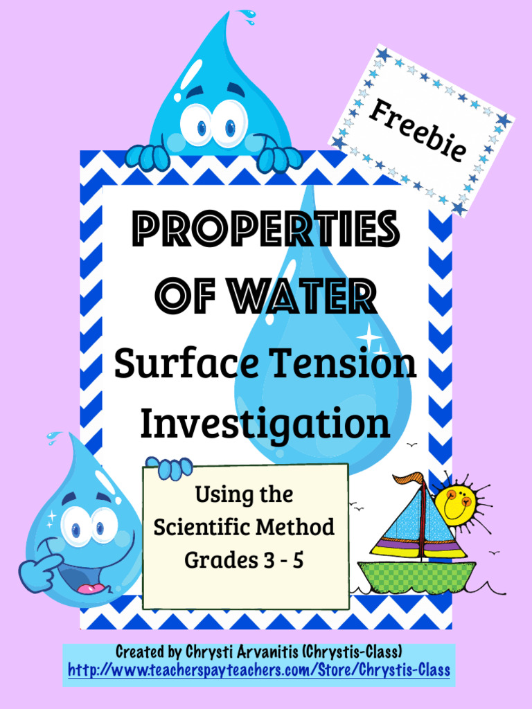 Properties of Water: Surface Tension Investigation | PDF | Experiment ...