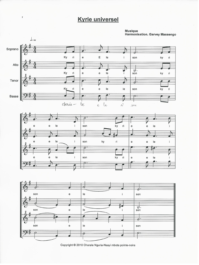 Kyrie Universel | PDF