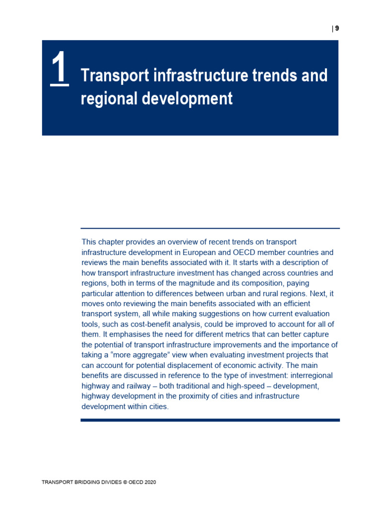12. OECD_Transport Infrastructure Trends and Regional Development | PDF | Infrastructure ...