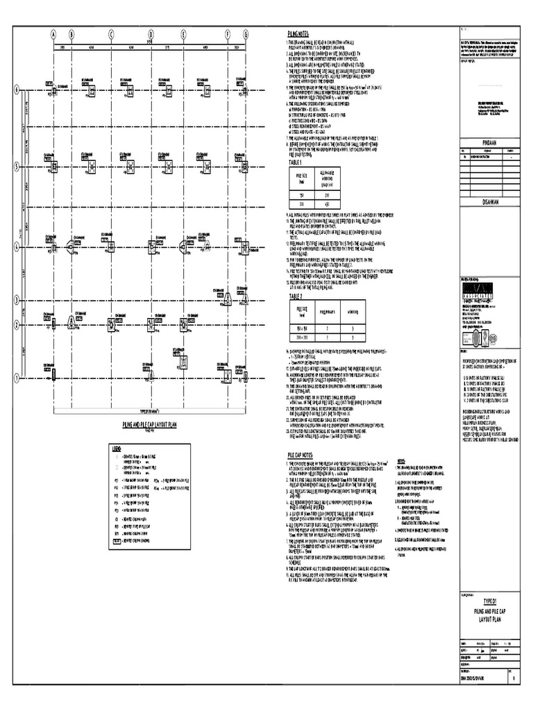Detached Drawing - Piling Works | PDF | International Organization For ...