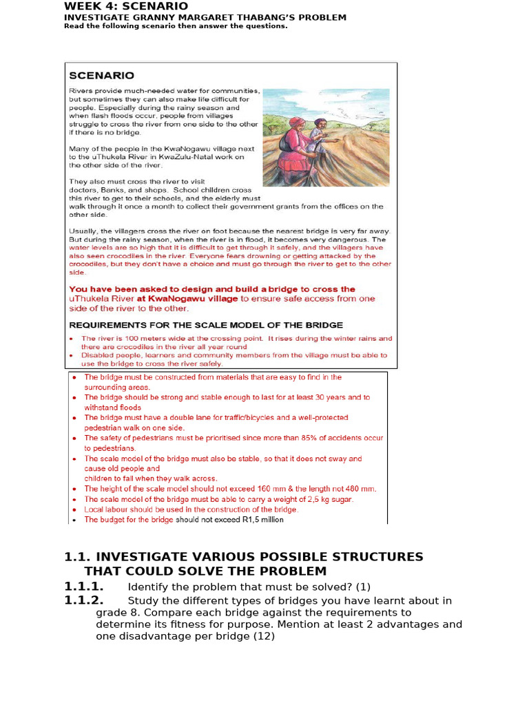 Grade 9 Technology Activities | PDF | Bridge | Learning