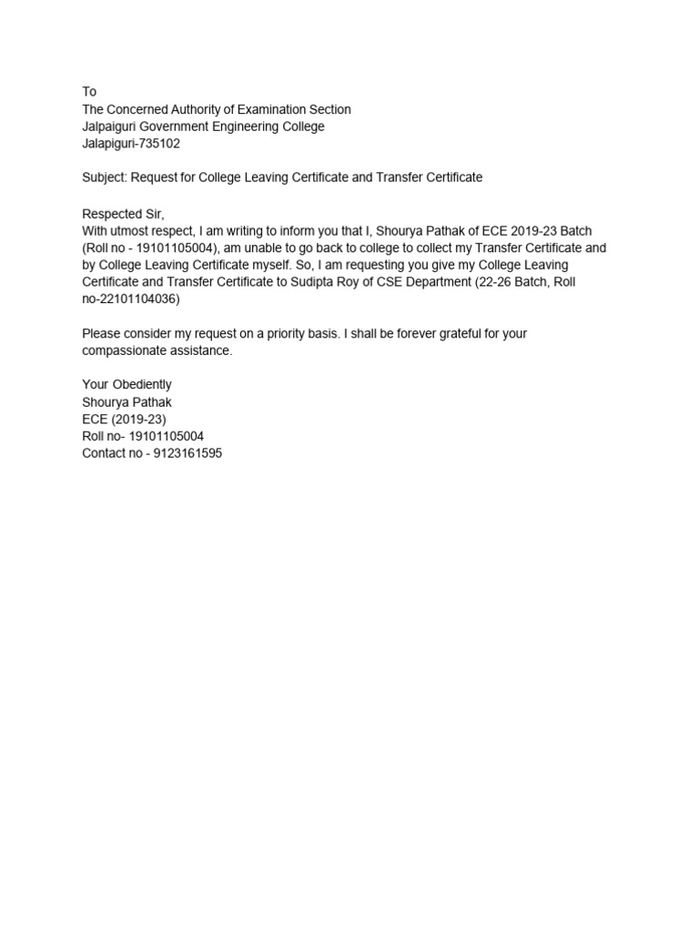 Transfer Certificate Authorization | PDF