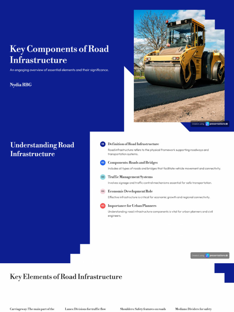 Key Components of Road Infrastructure | PDF