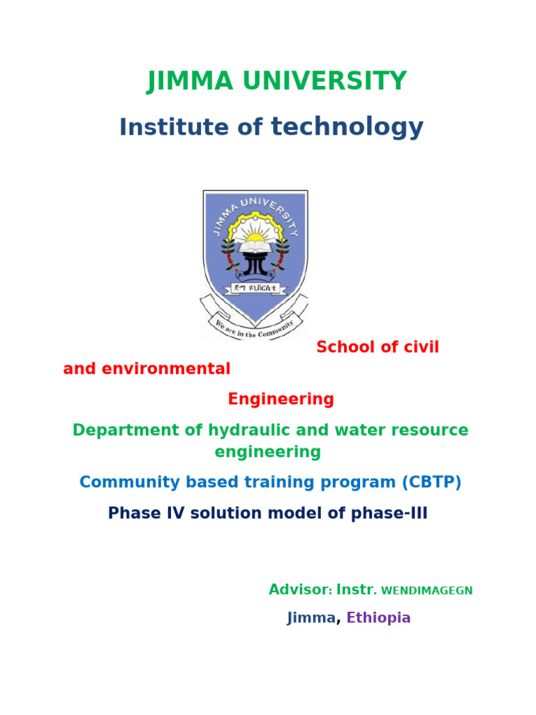 CBTP year Iv HWRE 05 ju | PDF | Water | Water Supply Network