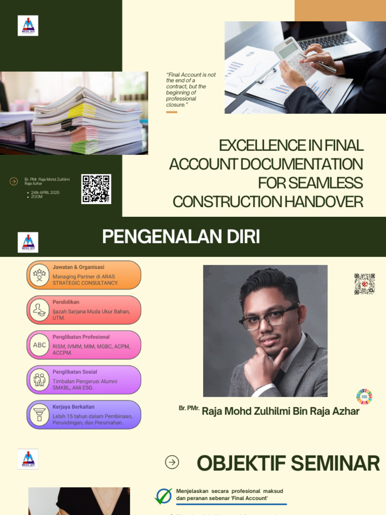 Excellence in Final Account Documentation For Seamless Construction Handover | PDF