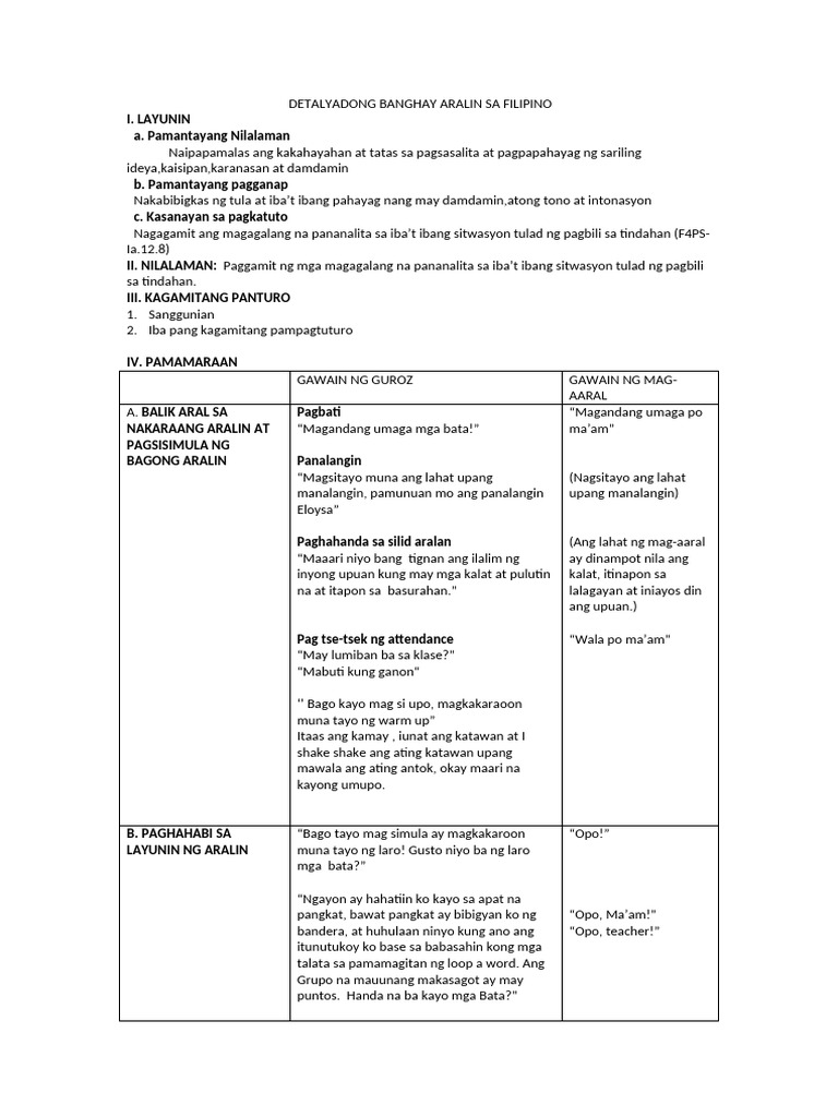 Detailed Lesson Plan in Ap 4 | PDF