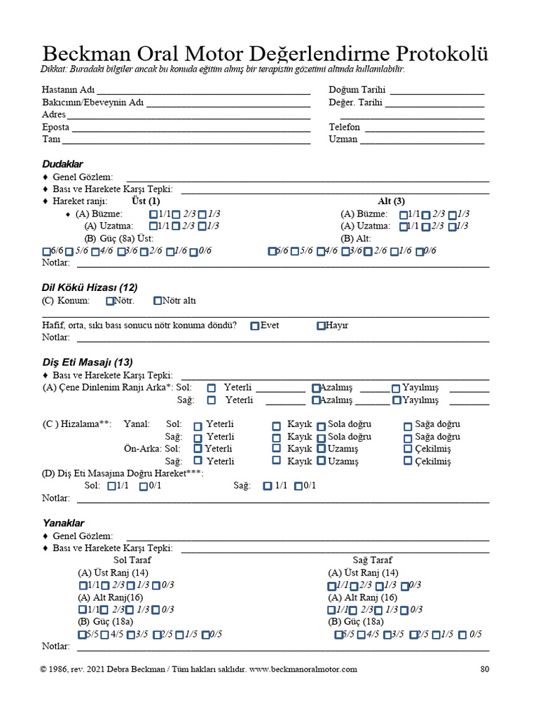 Assessment-Form-Turkish | PDF