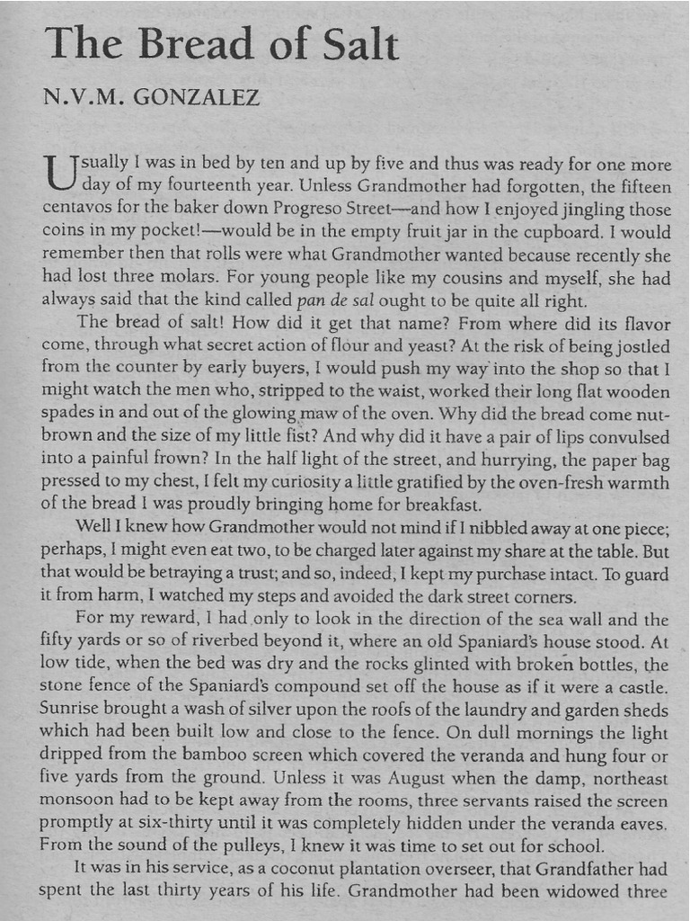 The Bread of Salt | PDF