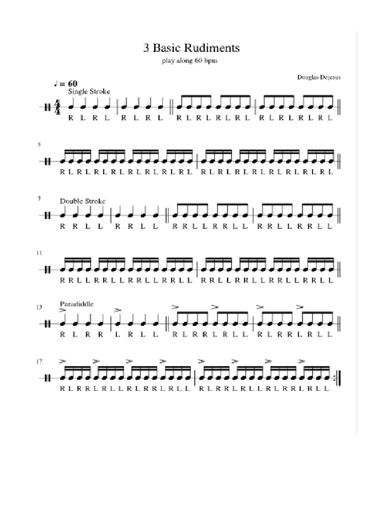 3 basic rudiments | PDF