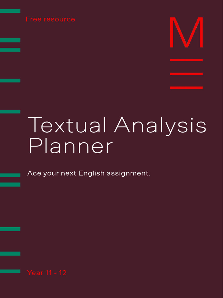 Y11 Y12 English Textual Analysis Planner 2021 Unlocked | PDF | The ...