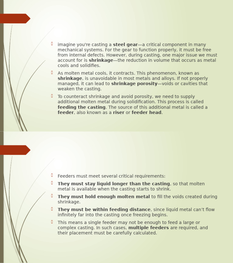 What Is A Riser in Casting & Riser | PDF