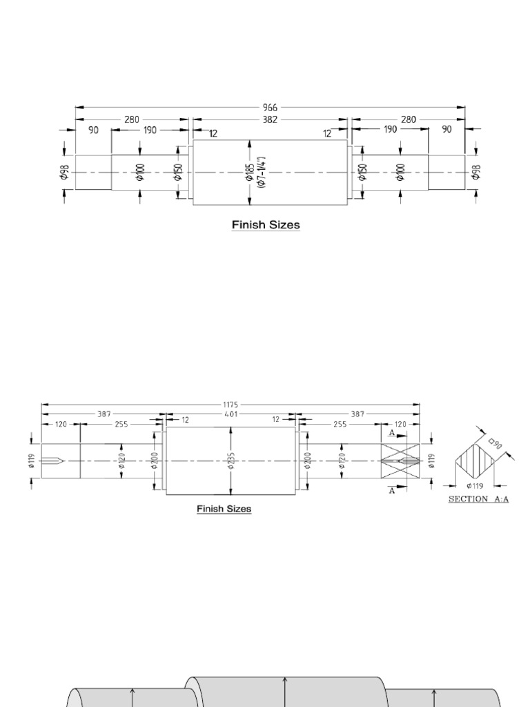 Rolls Finished Drawings. AF Casting | PDF | Manufactured Goods