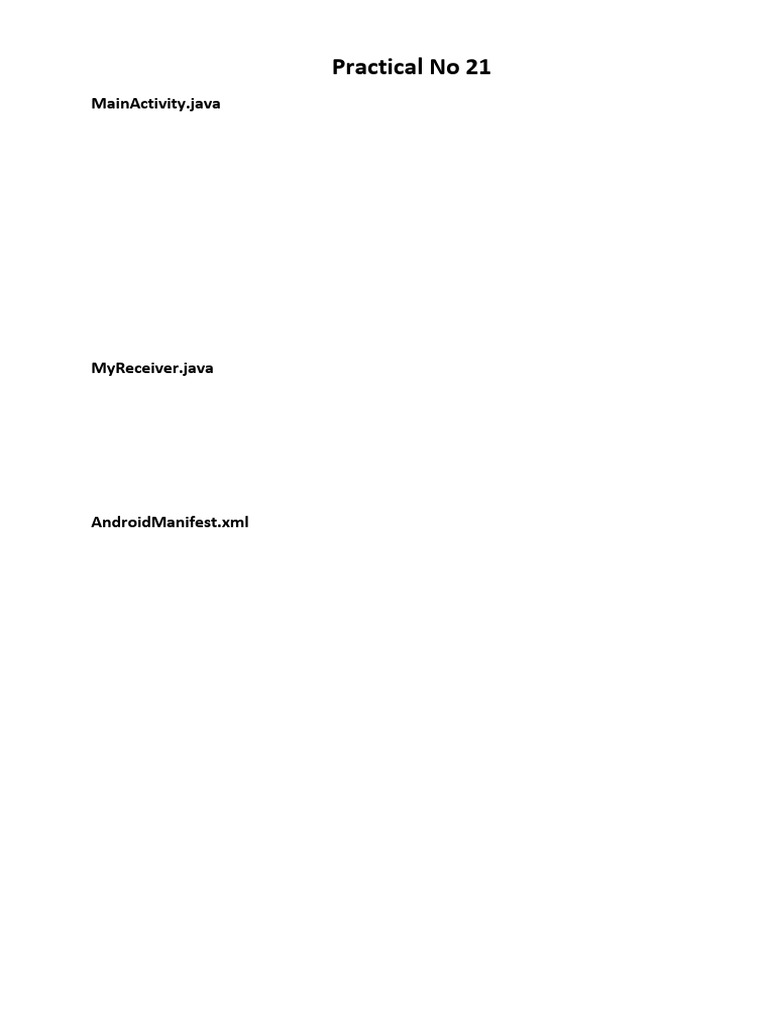 Android Practical Programs MAD | PDF | Android (Operating System) | Computing