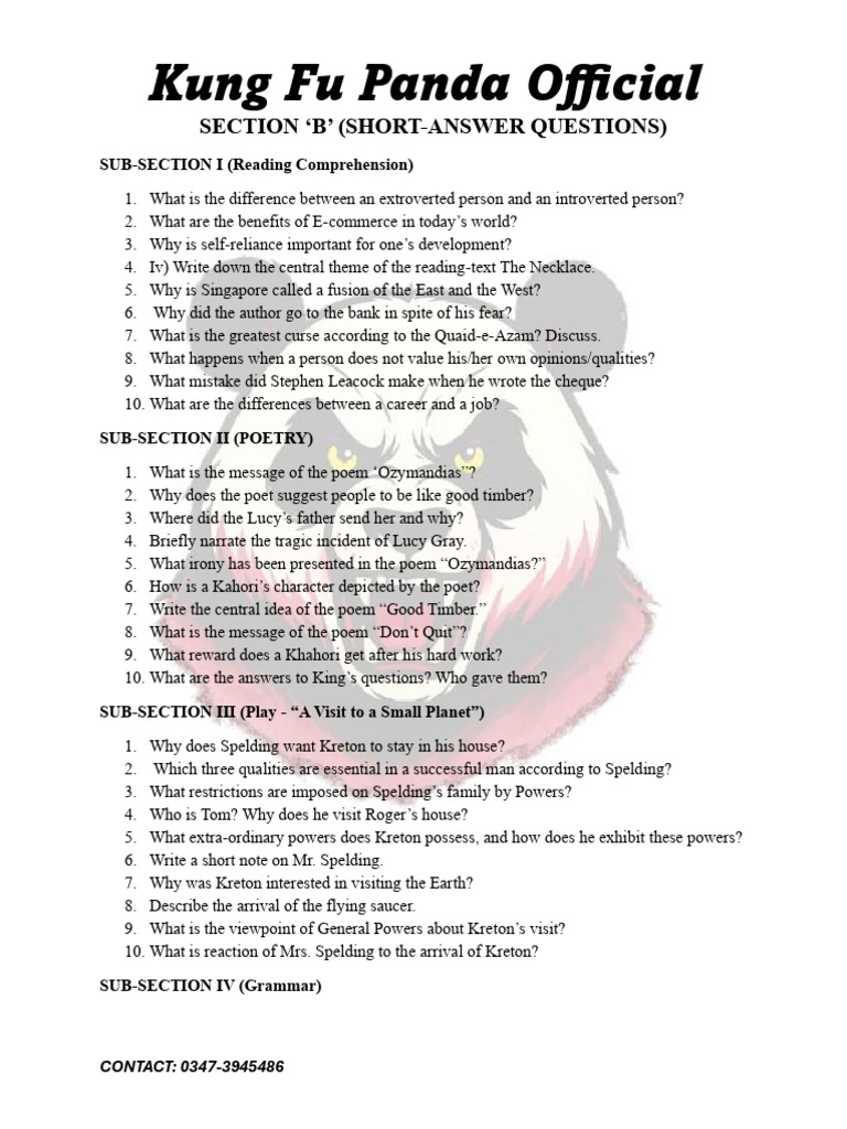 XI English Midnight by Kung Fu Panda Official | PDF | Poetry