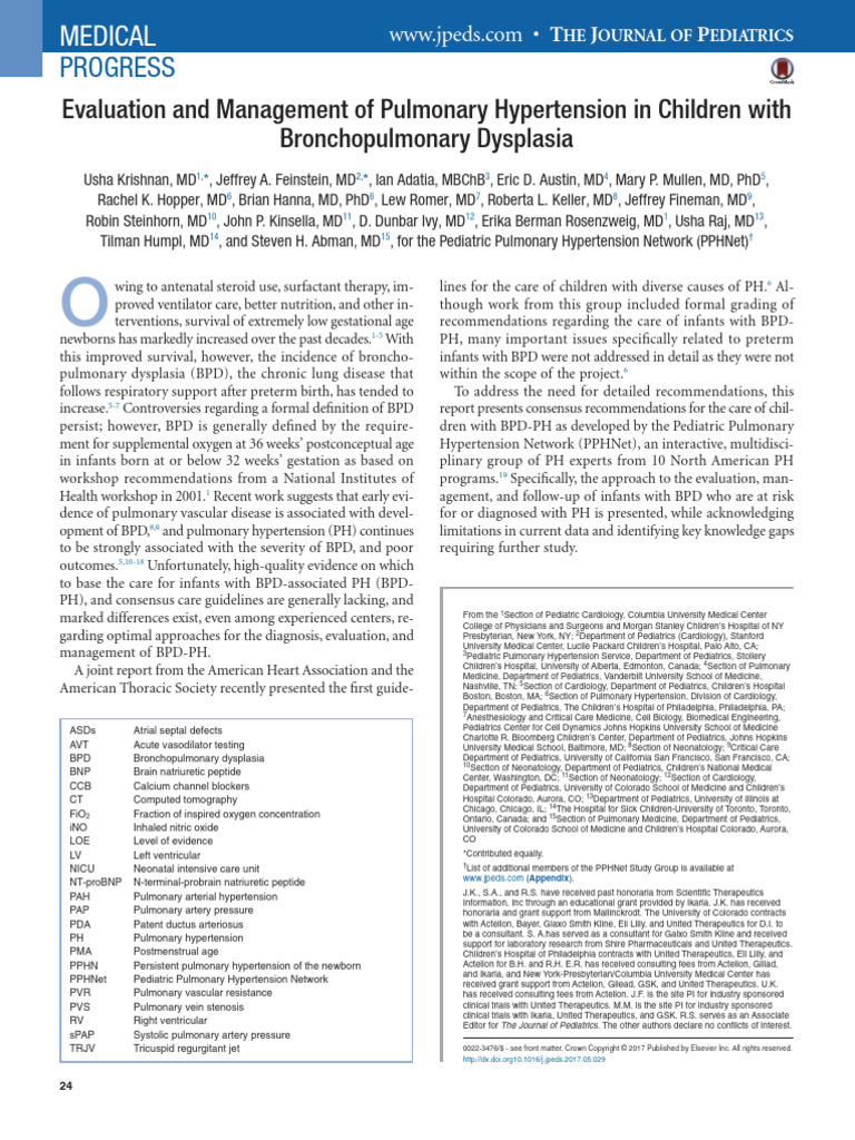 Krishnan PPHNet 2017 J Peds | PDF | Diastole | Echocardiography
