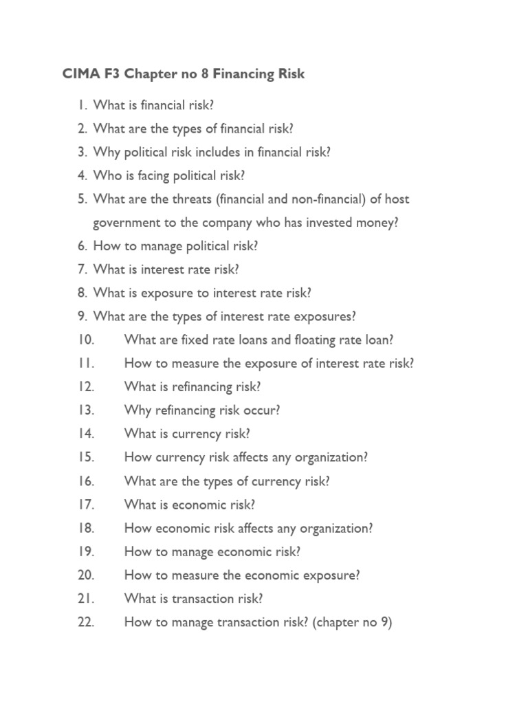 Shahid Cima f3 Notes From Kaplan | PDF