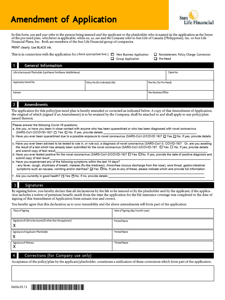 SLOCPI AOA COVID Exposure Questionnaire | PDF