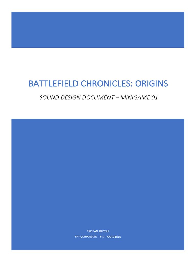 003 Minigame 01 SDD V1.00 | PDF