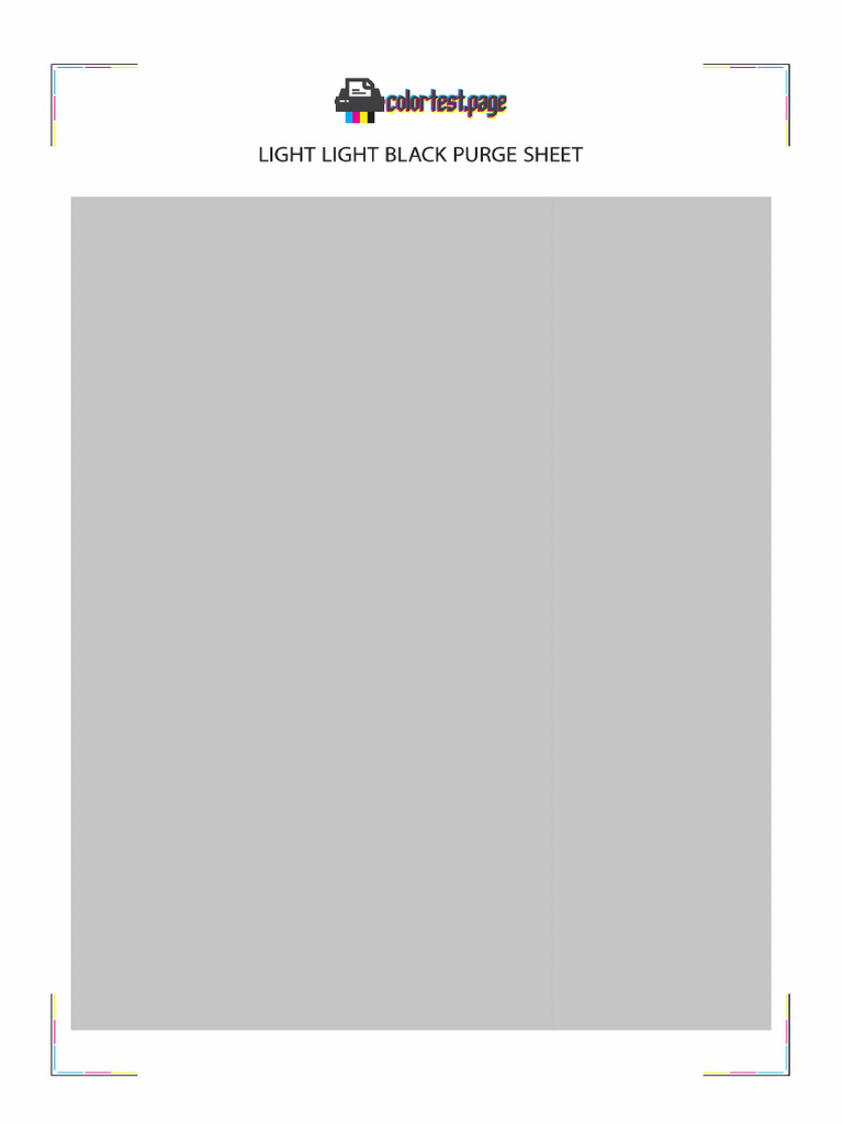 Light Light Black Purge Sheet Page | PDF