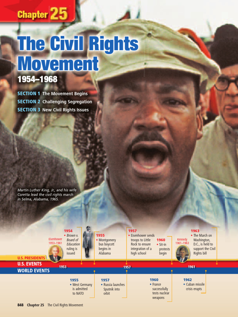 Chapter 25 -- The Civil Rights Movement | PDF | Brown V. Board Of ...