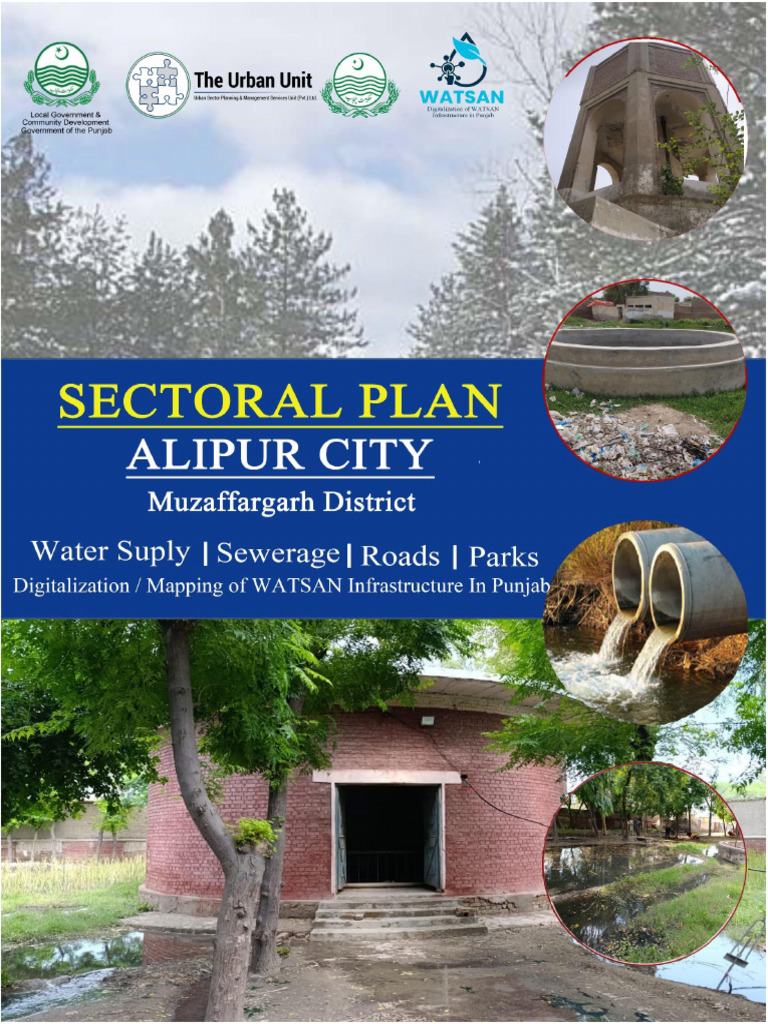 Sectoral Plan of Alipur City in Muzaffargarh District | PDF | Sewage ...