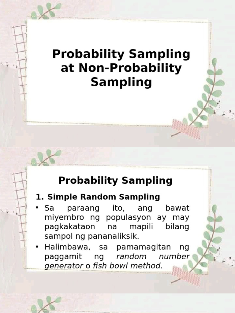 Pagkuha NG Sampol | PDF