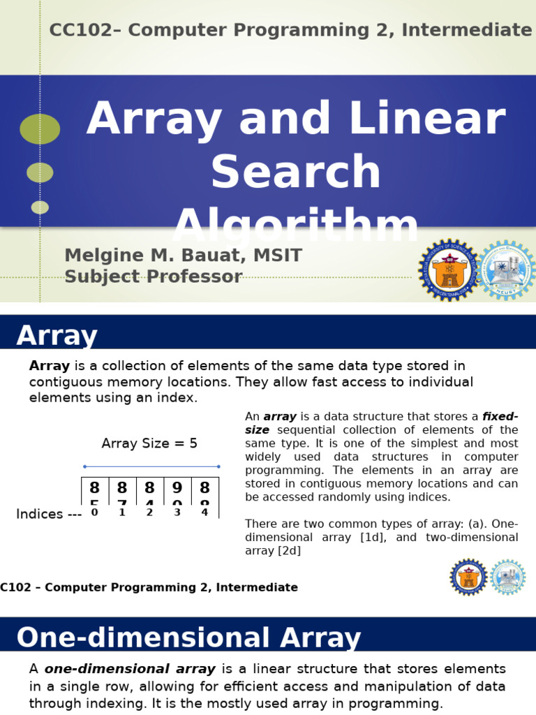 Tosend - CC102 Week6 Array | PDF | Matrix (Mathematics) | Computer Data