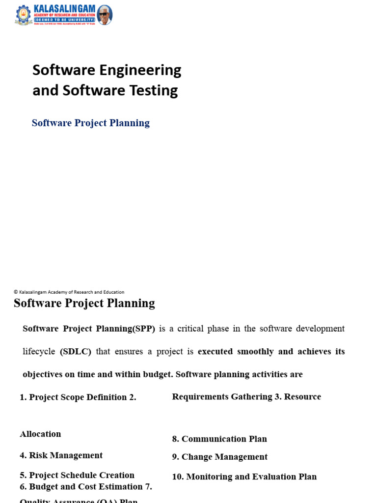 Block 2-1-1 Software Project Planning | PDF | Project Management | Risk Management