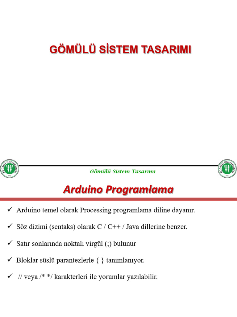 5-Arduino Programlama Dili | PDF