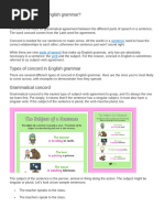 Understanding Types of Concord in Grammar | PDF | Grammatical Number ...