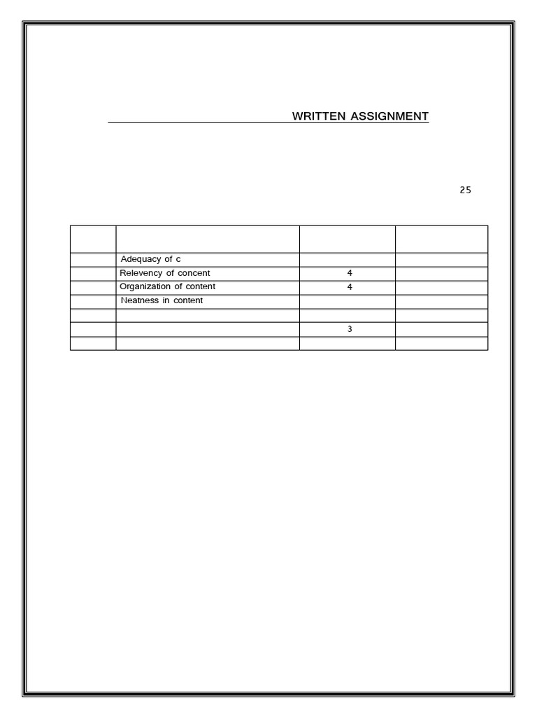 Wrriten Assignment | PDF