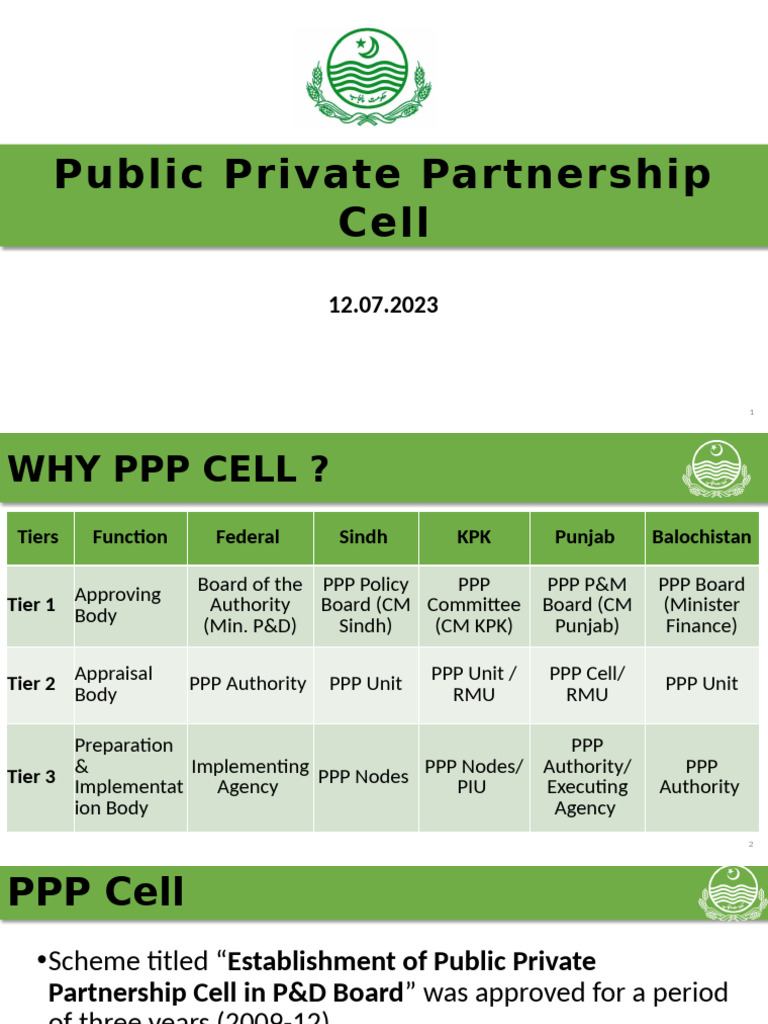 Achievements of PPP Cell 17.07.2023 | PDF | Public–Private Partnership ...