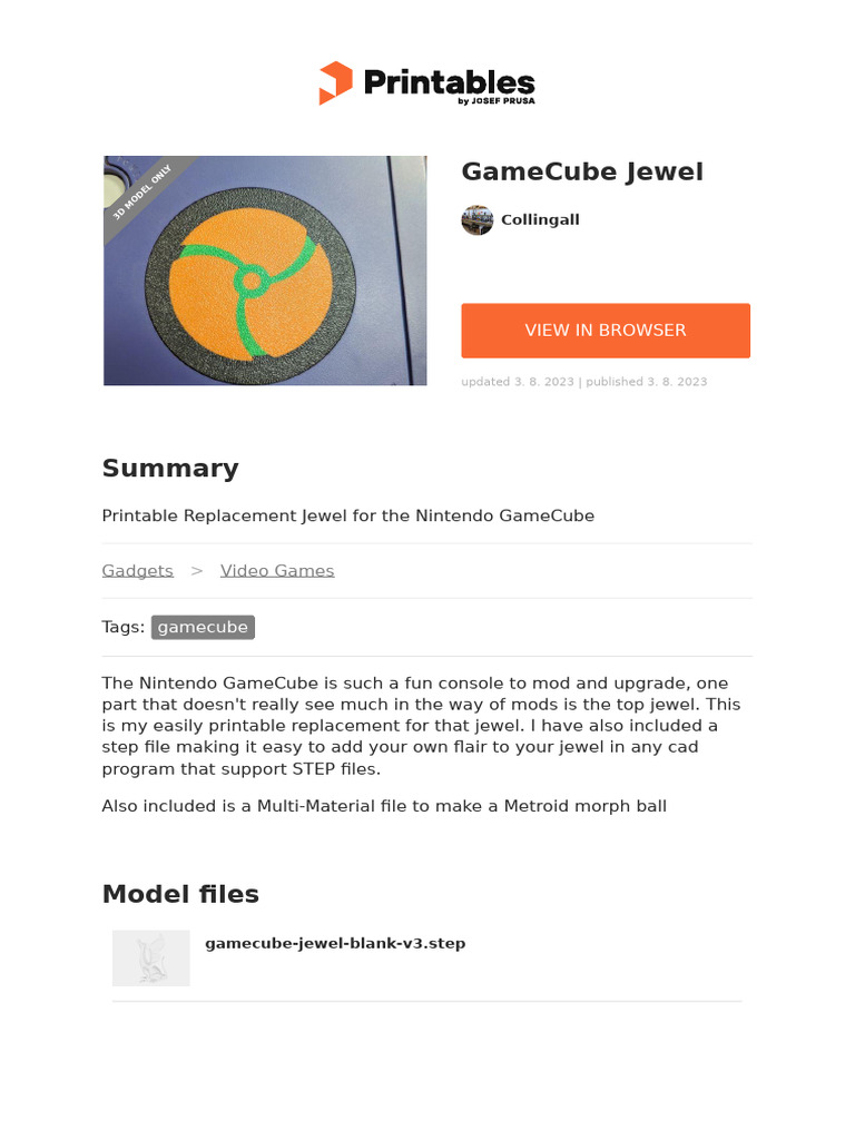 Gamecube Jewel | PDF