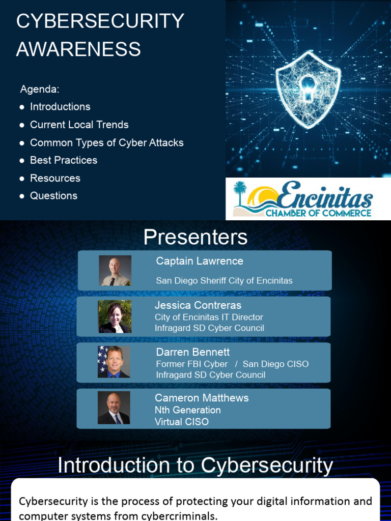 Presentation ON Cybersecurity Awareness | PDF | Security | Computer Security