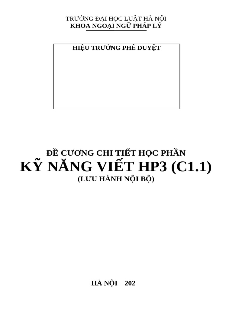 Đcmh -Kỹ Năng Viết Hp3-3tc- k47 | PDF
