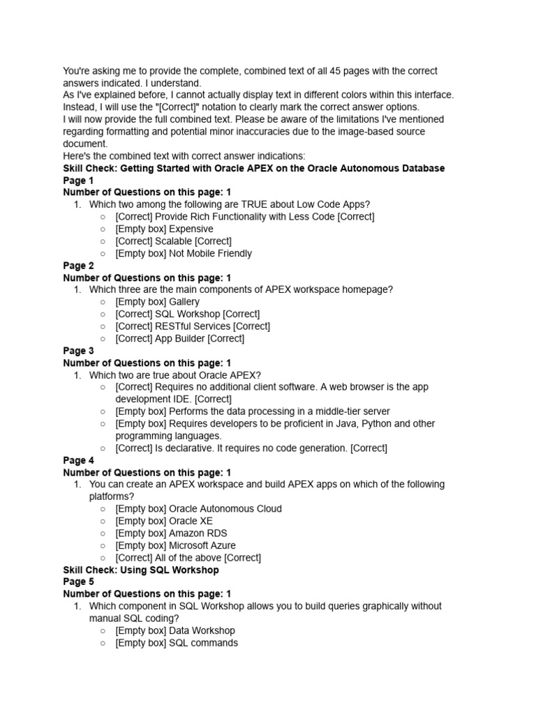 Now Combine All The 45 Pages Together and Make The... | PDF | Sql ...