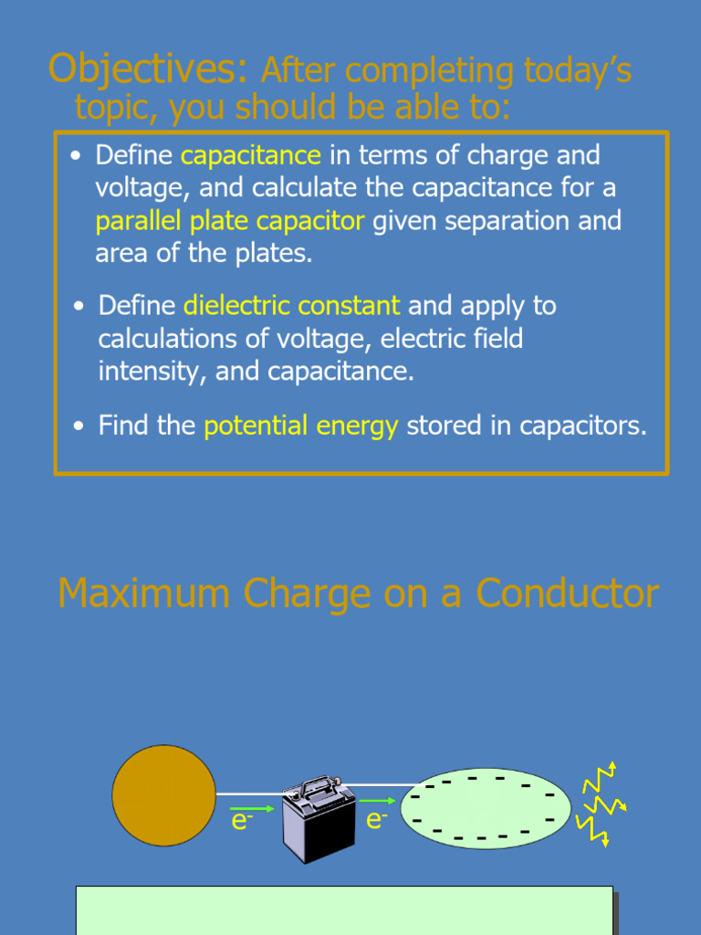 5 - PHYS 102 - General Physics II | PDF | Capacitance | Capacitor