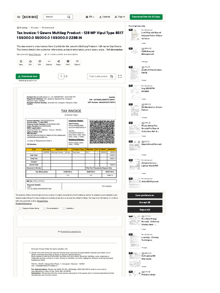 www-scribd-com-document-637598208-Untitled... | PDF | Receipt | Invoice