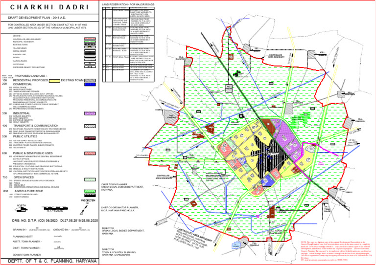 Charkhi Dadri Development Plan 2041 | PDF